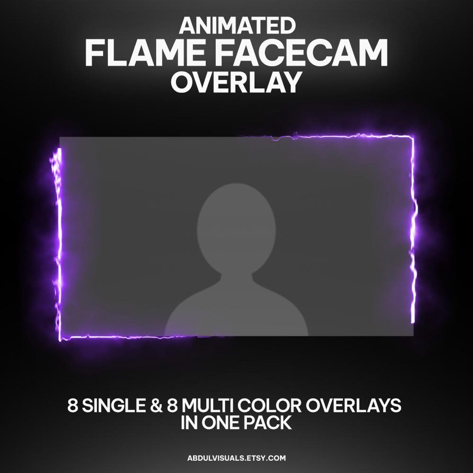 Animated Flame Overlays, Webcam Overlay, Flame Cam Overlay, Stream ...