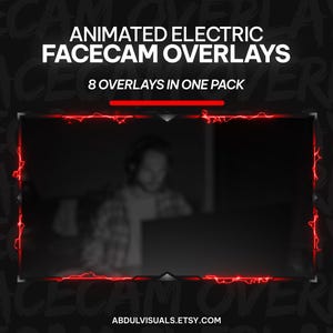 Animated Electric Overlays | Webcam Overlay | Electric Cam Overlay ...