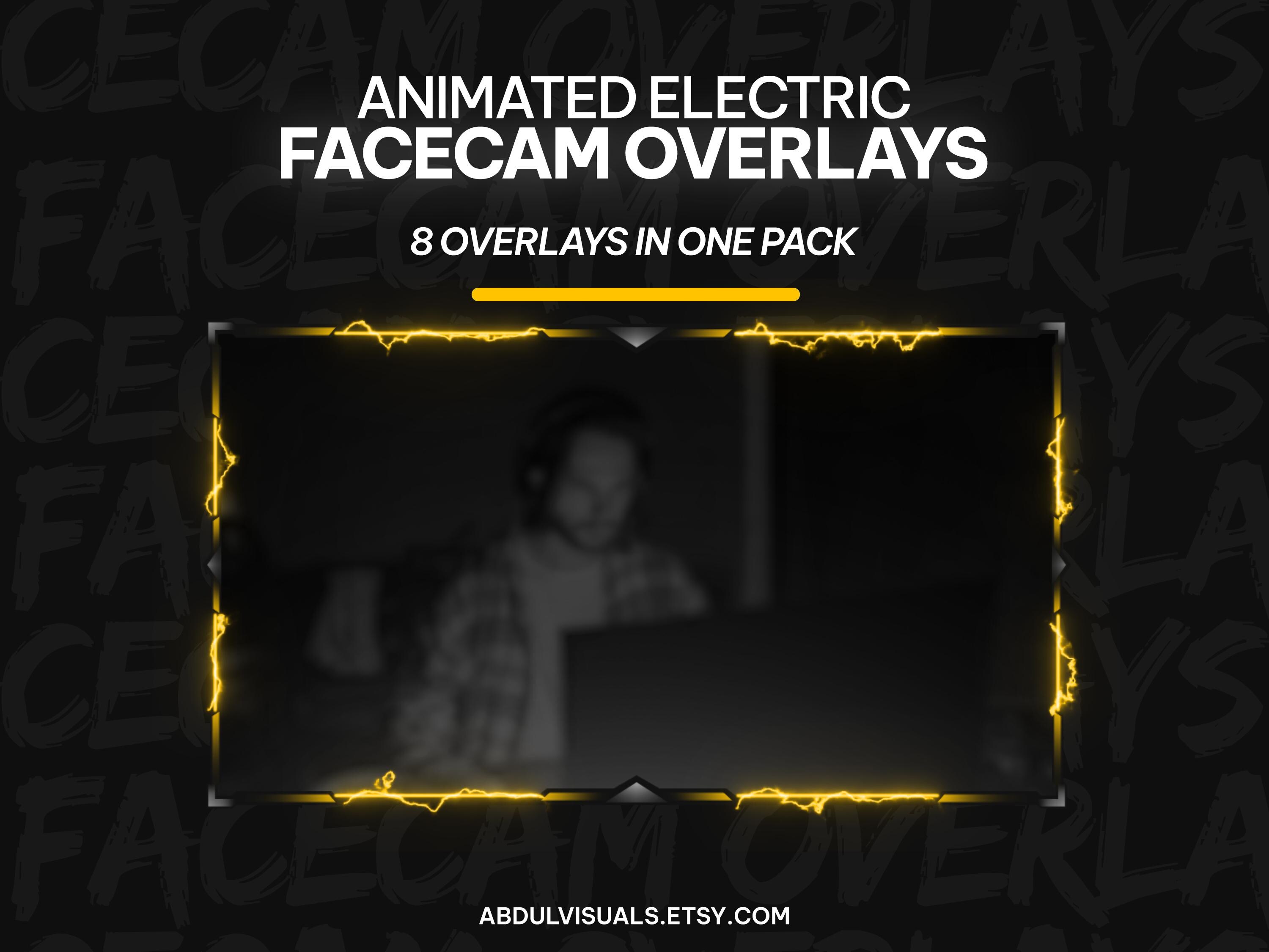 Animated Electric Overlays | Webcam Overlay | Electric Cam Overlay ...