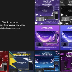 Animated Stream Overlay Celestial, Celestial Stream Pack, Gold, Mystical Theme, Animated Stream ...