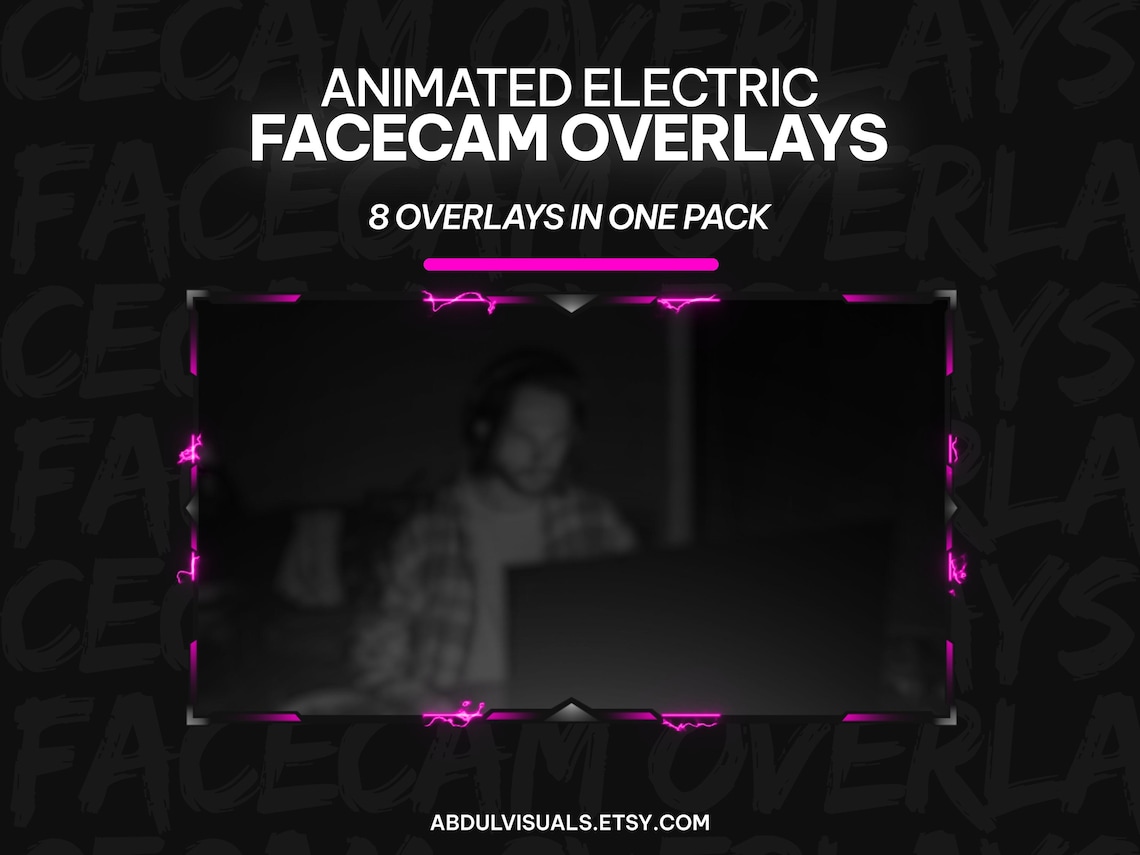 Animated Electric Overlays | Webcam Overlay | Electric Cam Overlay ...
