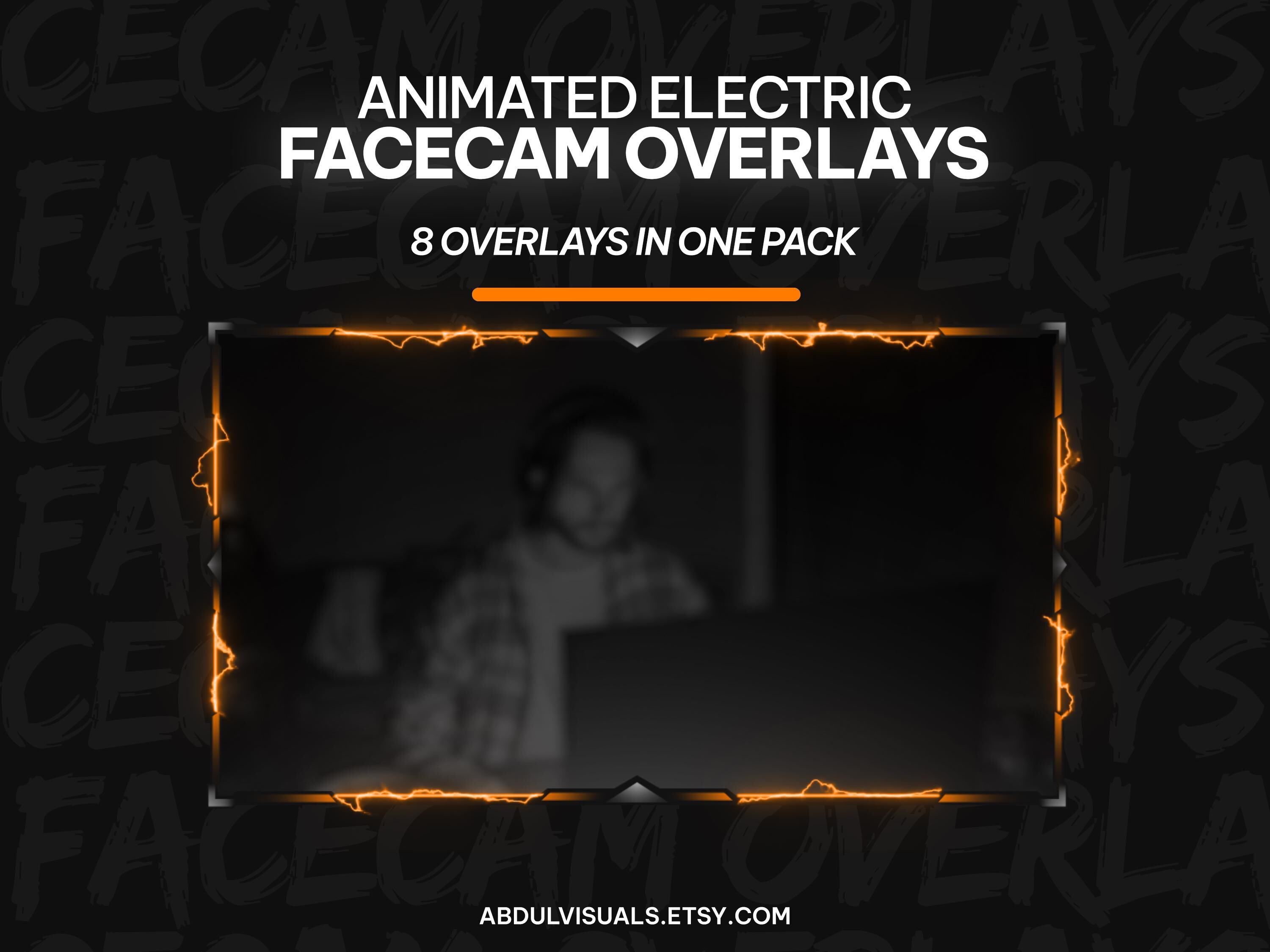 Animated Electric Overlays | Webcam Overlay | Electric Cam Overlay ...