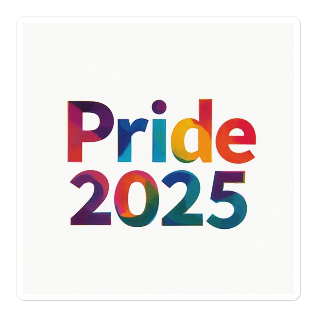 Pride 2025 Sticker, Show Your Support Visibly for Pride in 2025, Queer ...