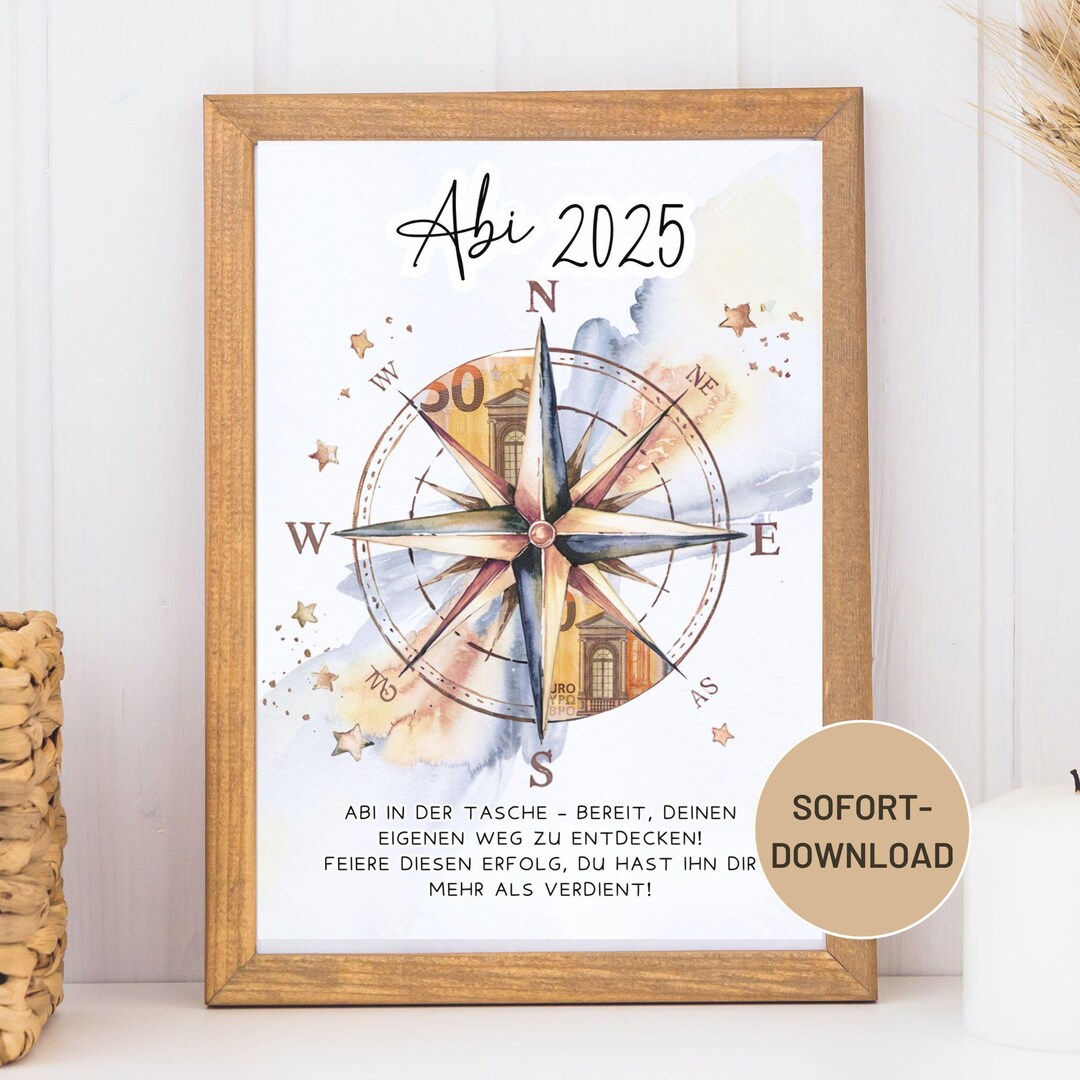 High School Diploma Money Gift | German Text, Graduation (PDF Download ...