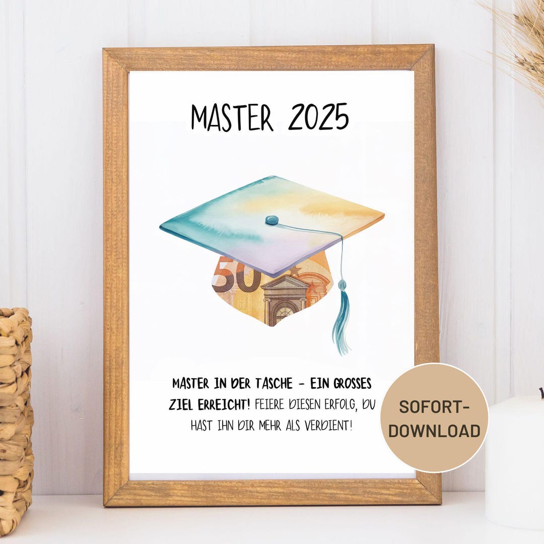 High School Diploma Money Gift | German Text, (PDF Download) - Etsy