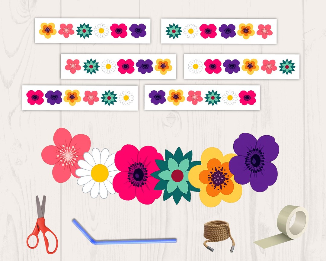 Printable Flower Matching Game, Kids Craft Activity, Fine Motor Skills ...