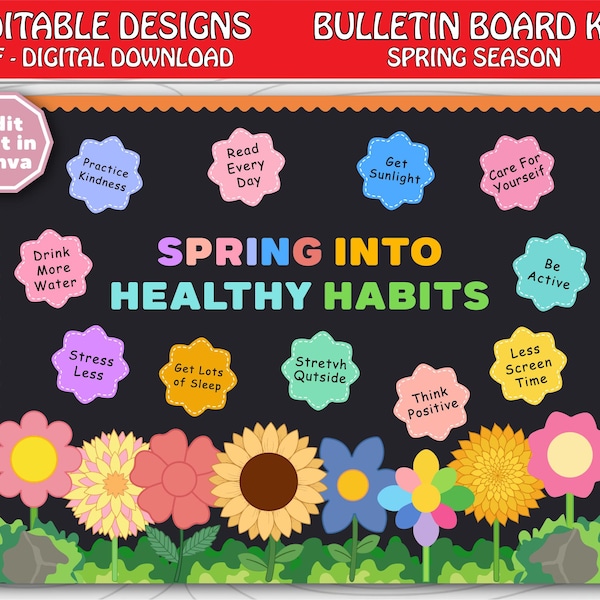 Spring Wellness Board - Etsy