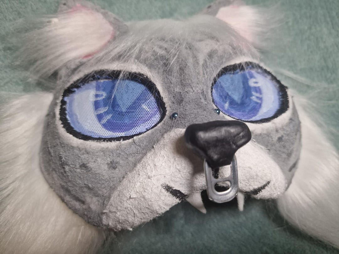 Snow Leopard Therian Cat Mask - Etsy