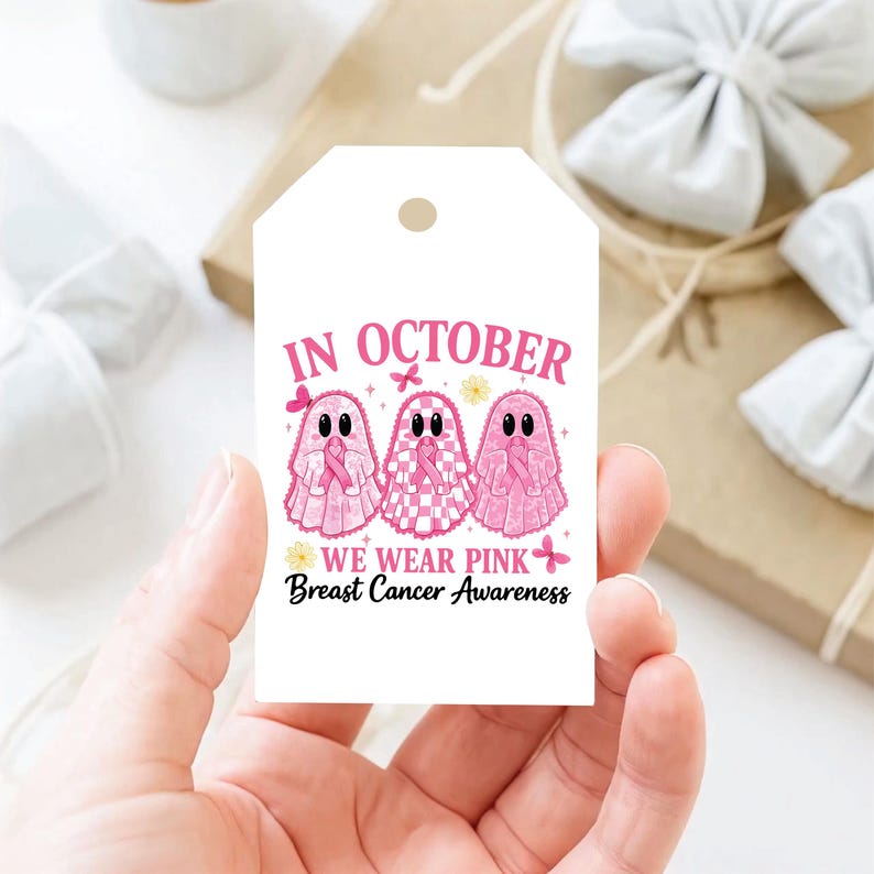 In October We Wear Pink Png, Breast Cancer Awareness Png, Halloween ...
