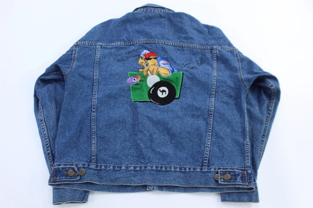 Vintage Joe Camel Pool Series Embroidered Denim Jacket - Etsy