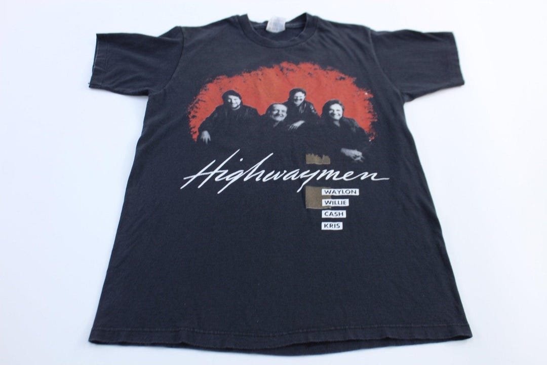 1990 Highwaymen Tour T-shirt - Etsy