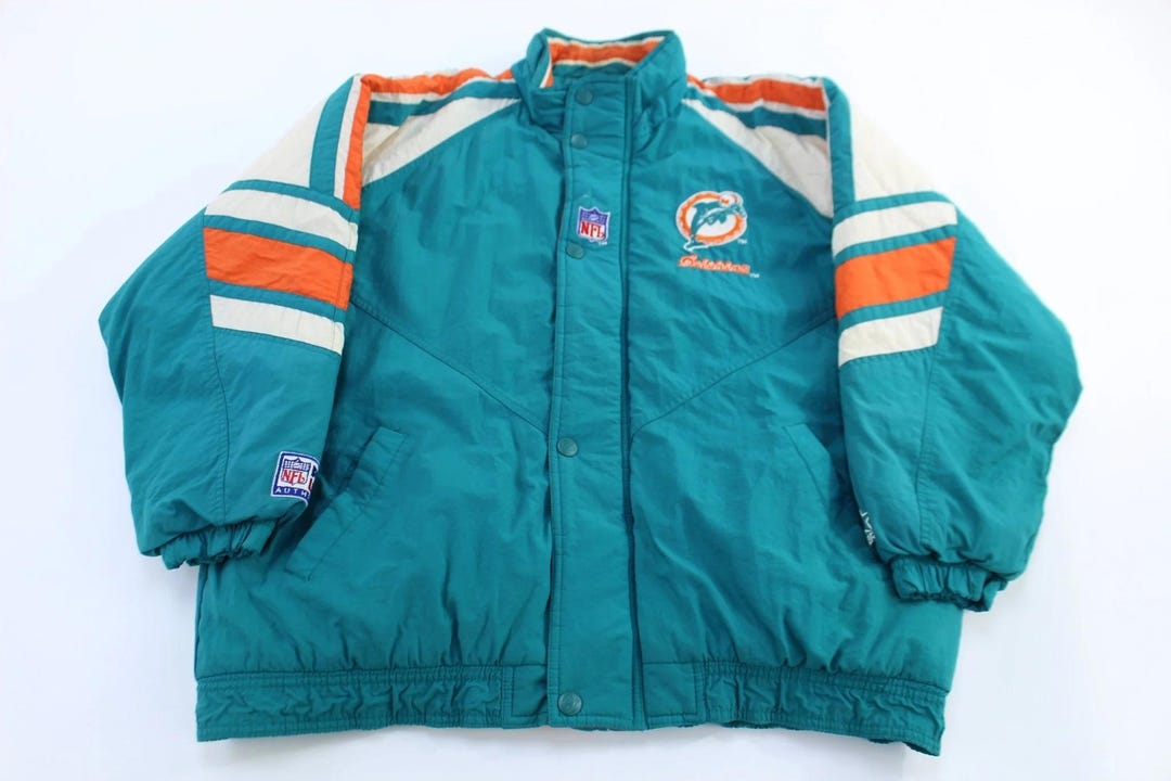 Vintage Pro Line Miami Dolphins Football Puffer Jacket - Etsy