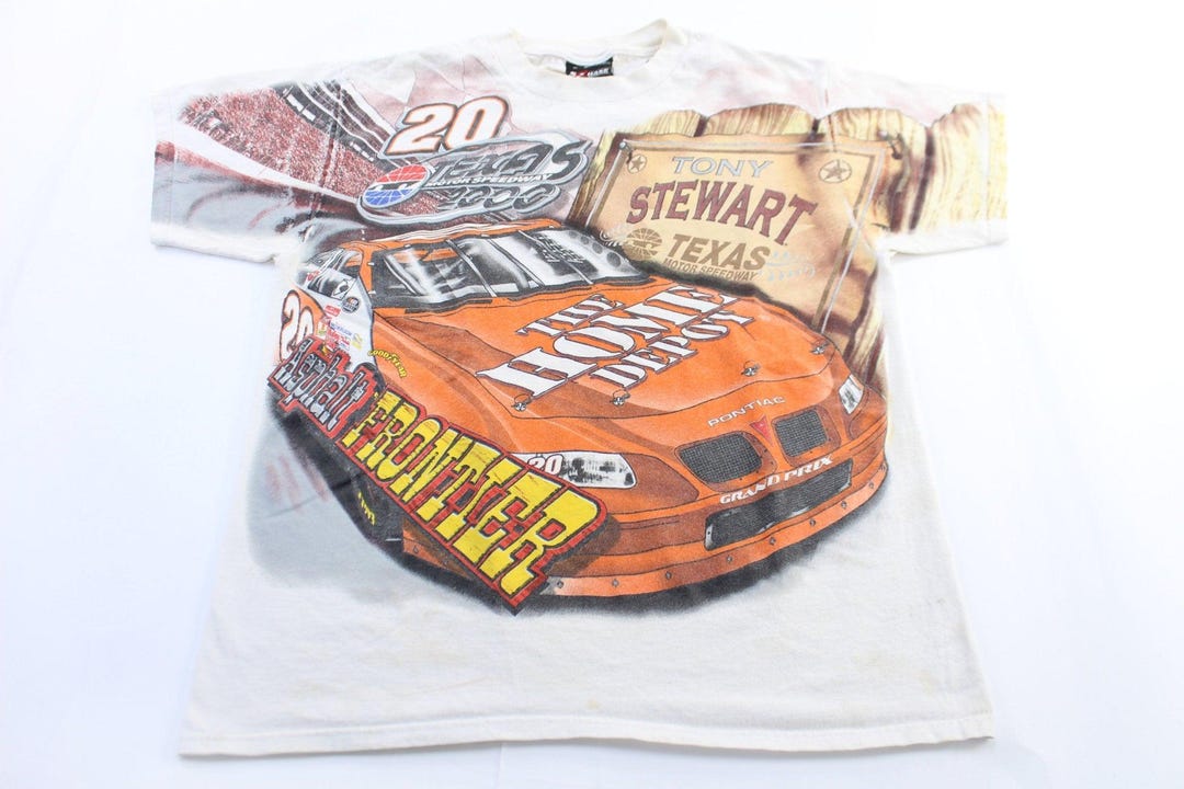 2000 Chase Authentics Tony Stewart the Home Depot All Over Print T-shirt - Etsy