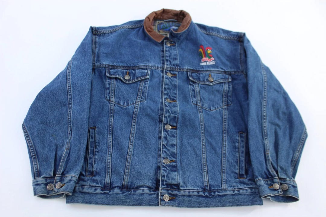 90's Dunbrooke Kellogg's Corn Flakes Denim Jacket - Etsy