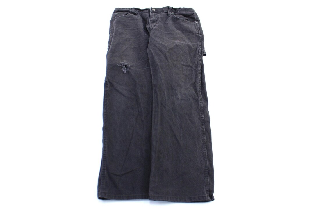 Dickie's Logo Patch Black Carpenter Pants - Etsy