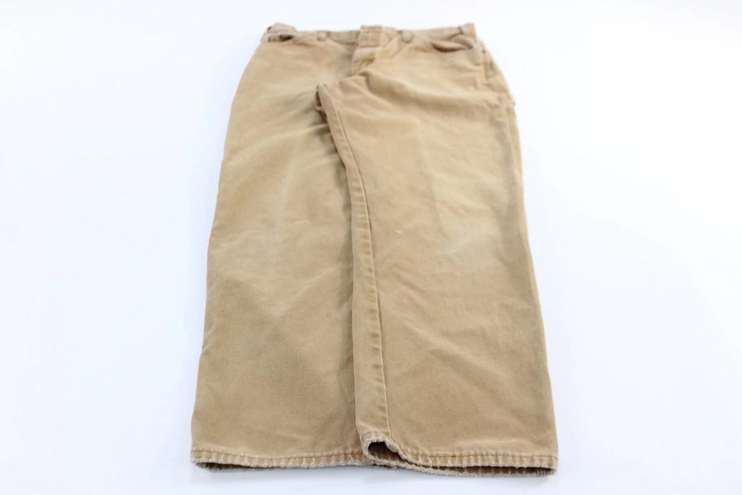 Dickie's Logo Patch Tan Carpenter Pants - Etsy