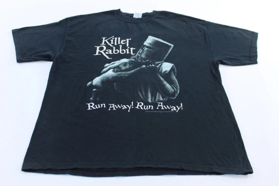 2003 Monty Python Killer Rabbit Run Away T-shirt - Etsy