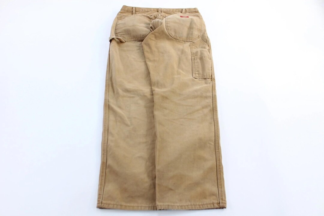 Dickies Logo Patch Tan Carpenter Pants - Etsy