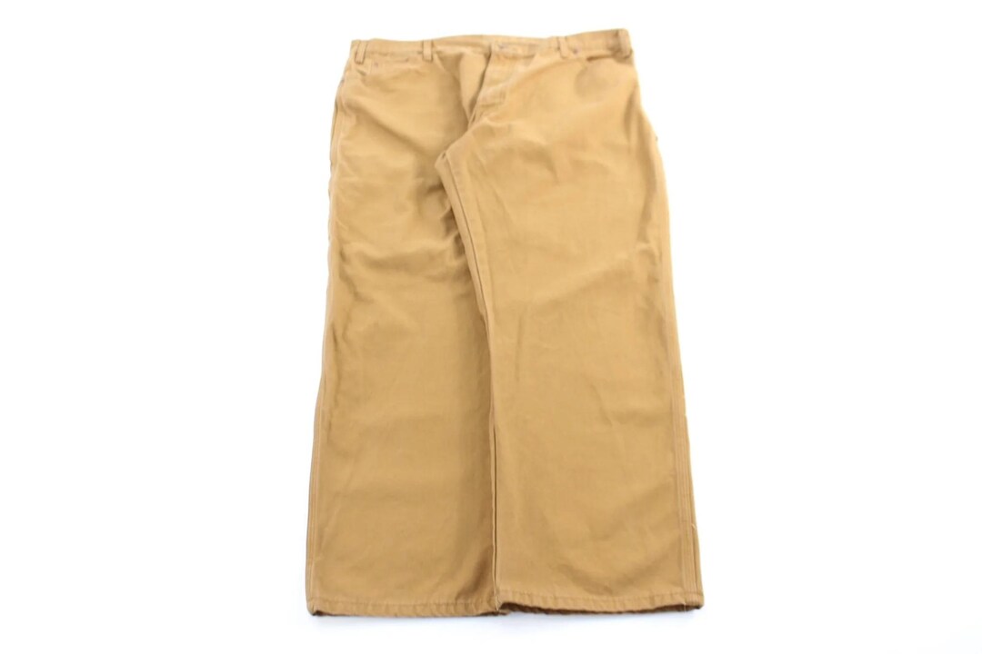 Dickie's Logo Patch Tan Carpenter Pants - Etsy