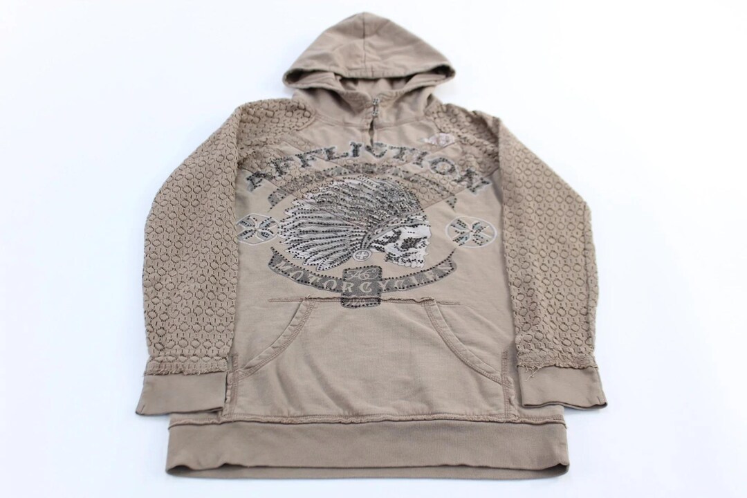 Women's Affliction Motorcycles American Customs Hoodie - Etsy