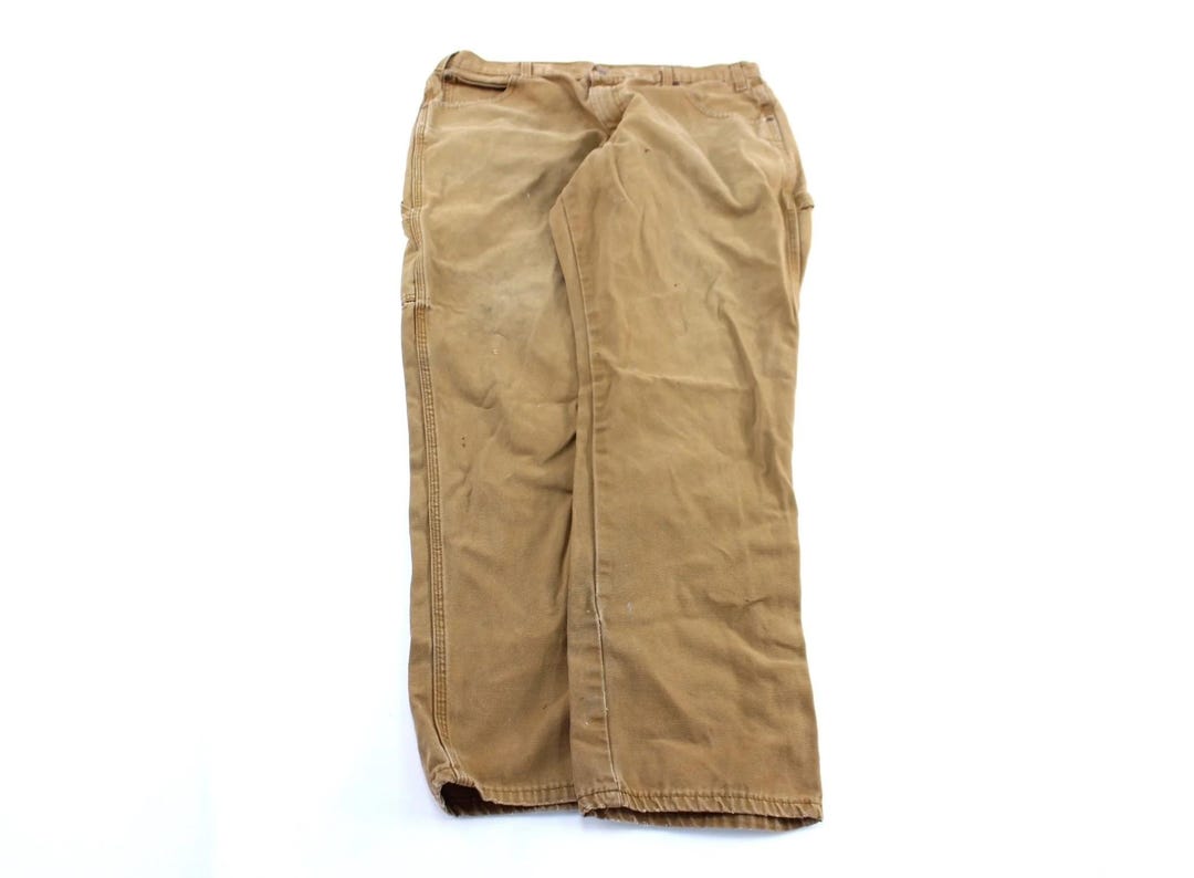 Dickie's Logo Patch Tan Carpenter Pants - Etsy