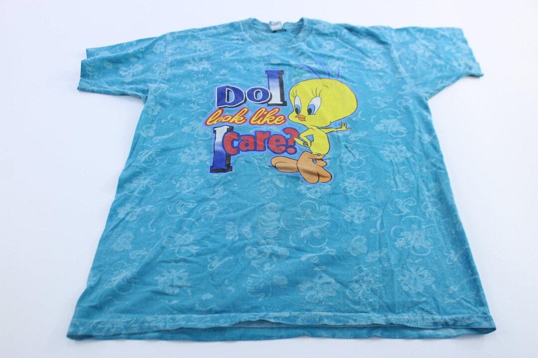 1998 Looney Tunes Tweety Do I Look Like I Care T-shirt - Etsy