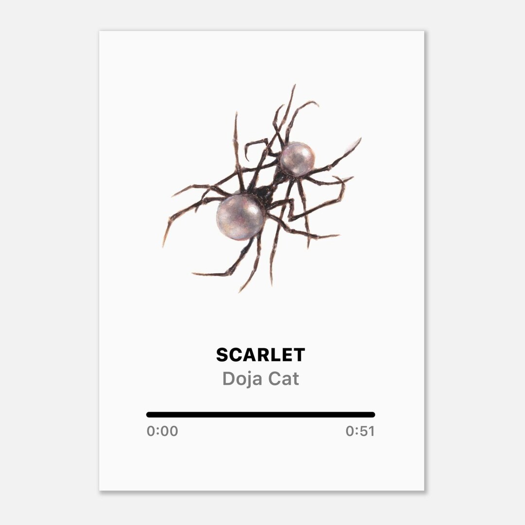 Doja Cat - Scarlet is King Poster | Album Cover Poster | Hip Hop Rap ...