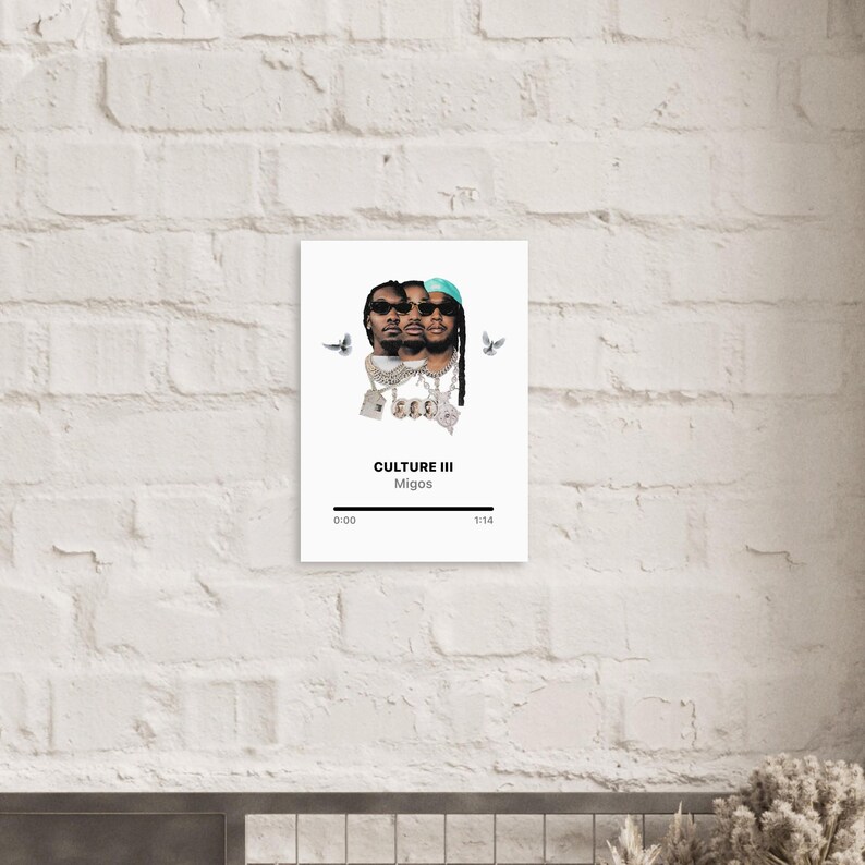 Migos - Culture 3 Poster | Album Cover Poster | Hip Hop Rap Poster ...