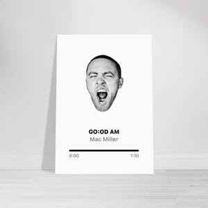 GO:OD AM - Mac Miller | Album Cover Poster | Hip Hop Rap Poster ...