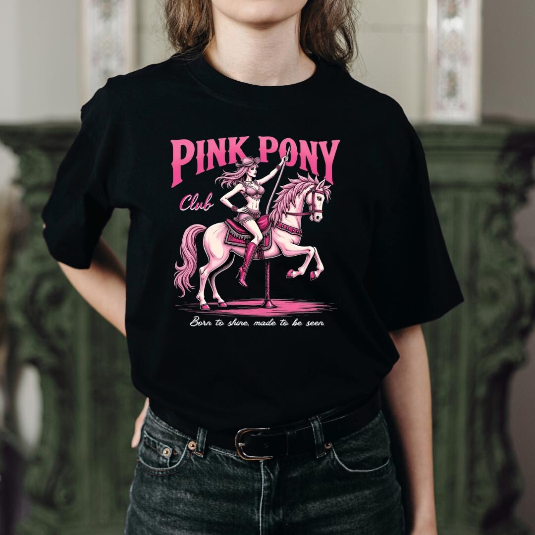 Pink Pony Club Retro Carousel T-shirt Design PNG | Indie Music ...