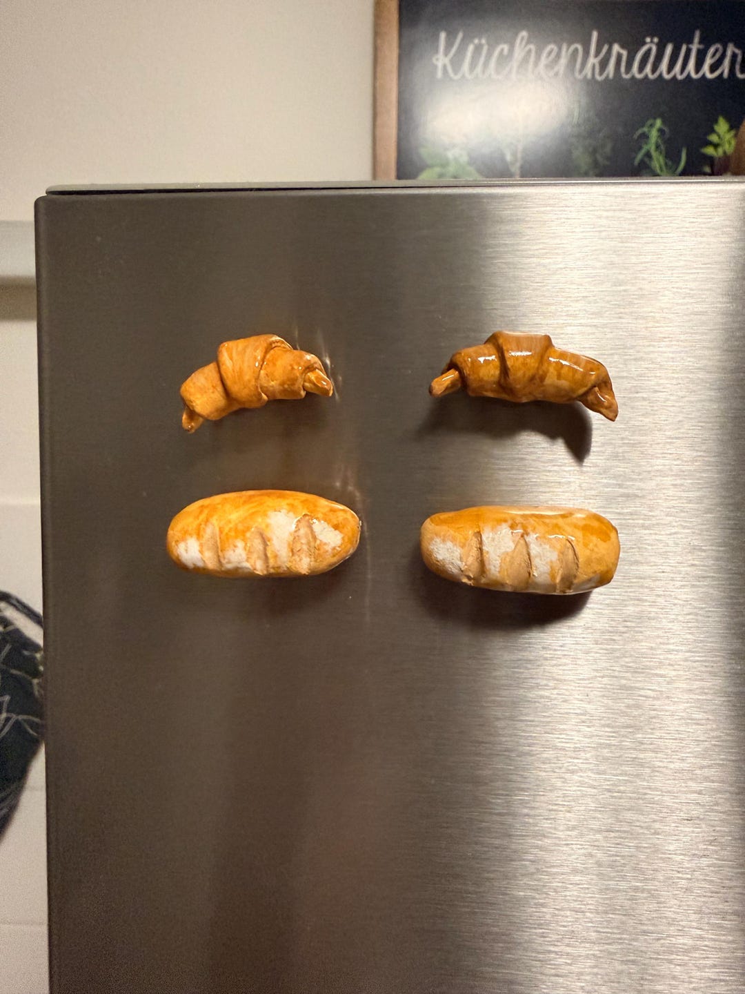 Mini Bread & Croissant Fridge Magnets, Handmade Bakery Food Magnets - Etsy