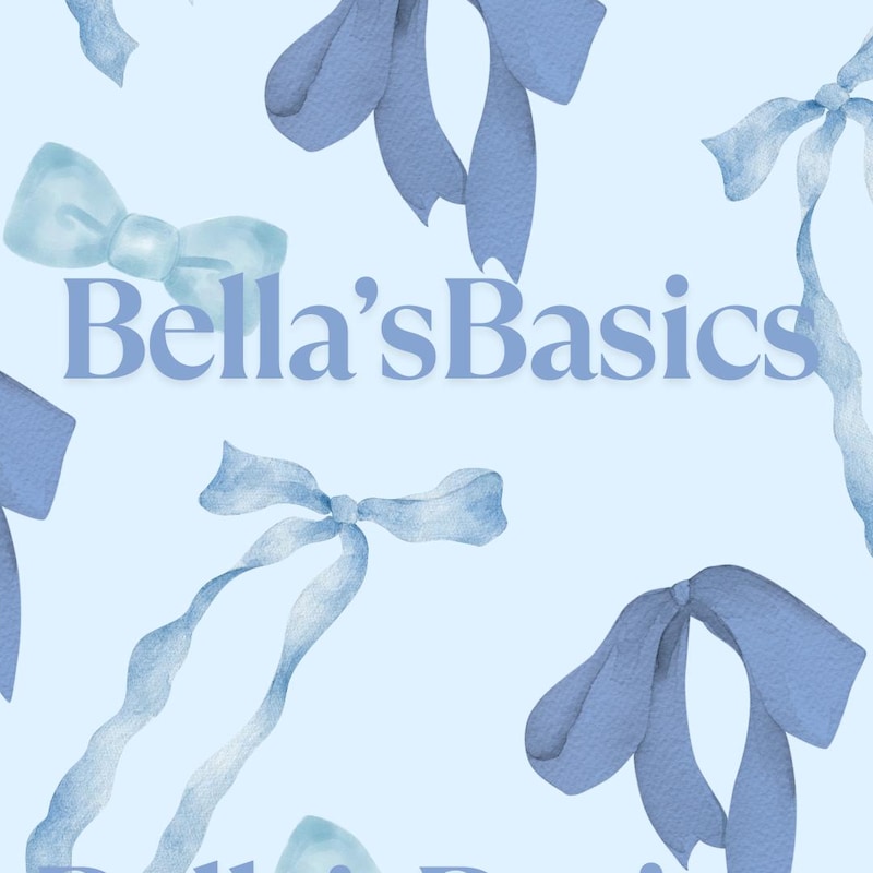 Blue Bows Wallpaper - Etsy UK
