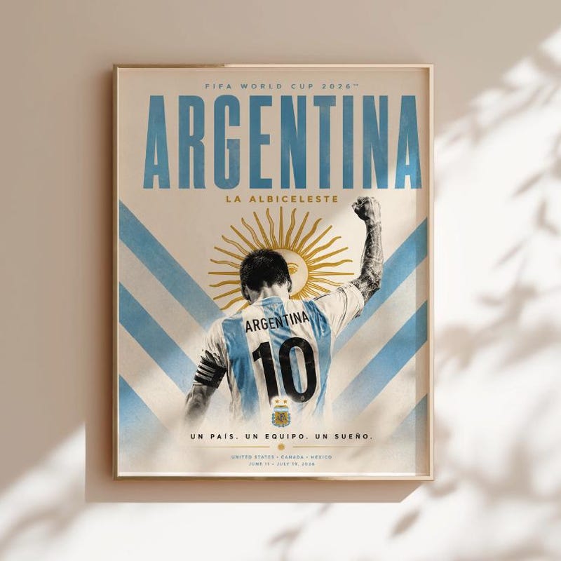 Argentina Flag Poster - Etsy