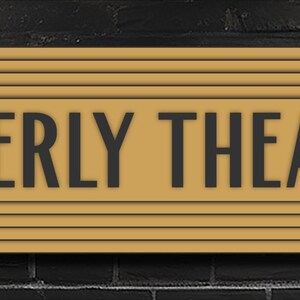Custom Art Deco Home Theater Sign: Personalized Cinema Room Decor - Etsy