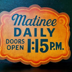 Art Deco Matinee Sign: Vintage Home Theater Decor Movie Lover Gift - Etsy