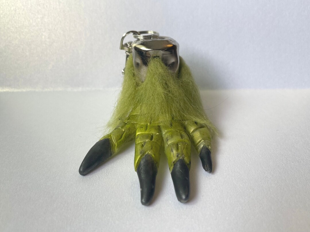 Chupacabra Keychain Lucky Foot Fuzzy Key Holder Keyring Cryptid Gift ...