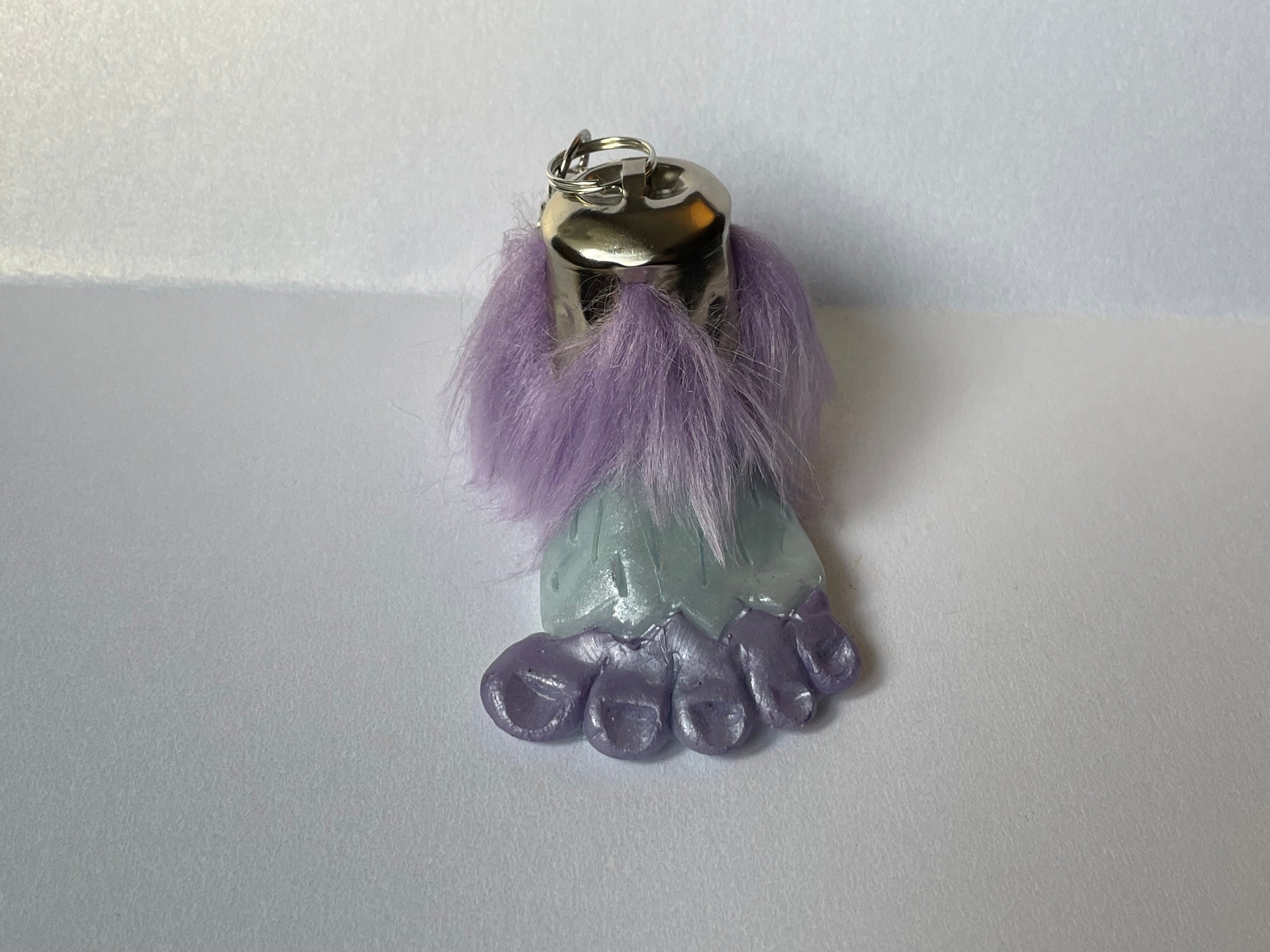 Bigfoot Keychain Fuzzy Sasquatch Yeti Lucky Foot Key Holder Keyring ...