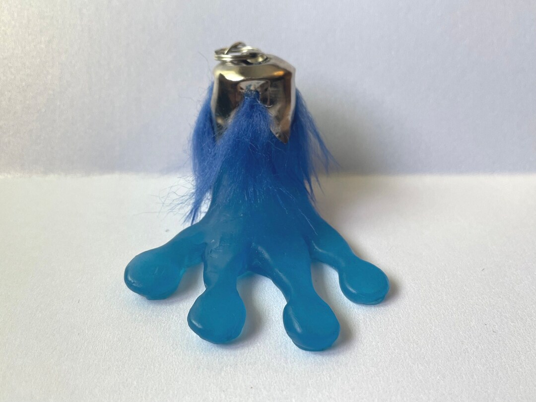 Alien Foot Keychain: Fuzzy Lucky Keyring, Glow in the Dark Cryptid Art ...