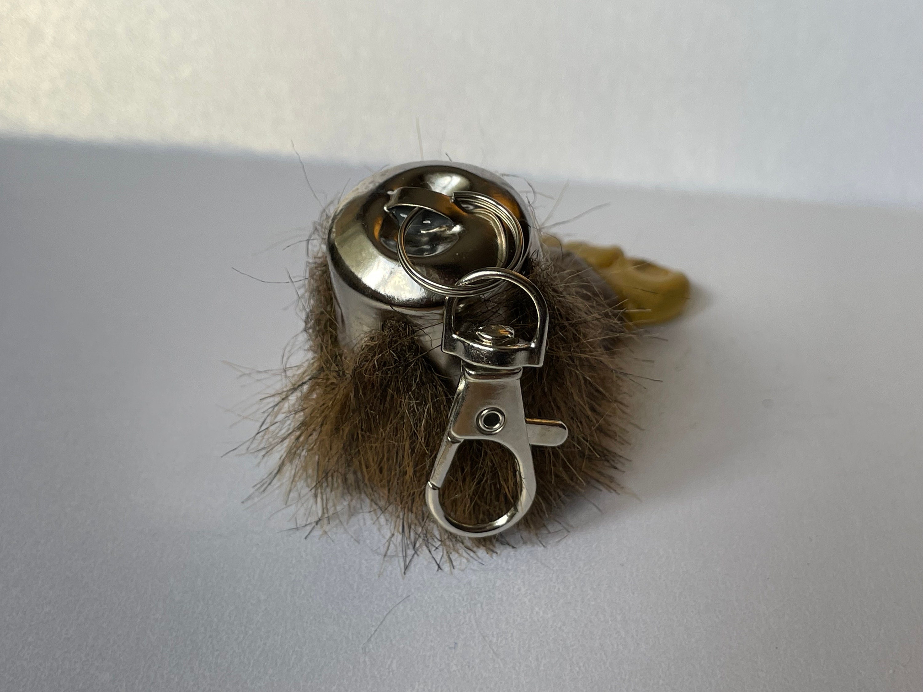 Bigfoot Keychain Fuzzy Sasquatch Yeti Lucky Foot Key Holder Keyring ...