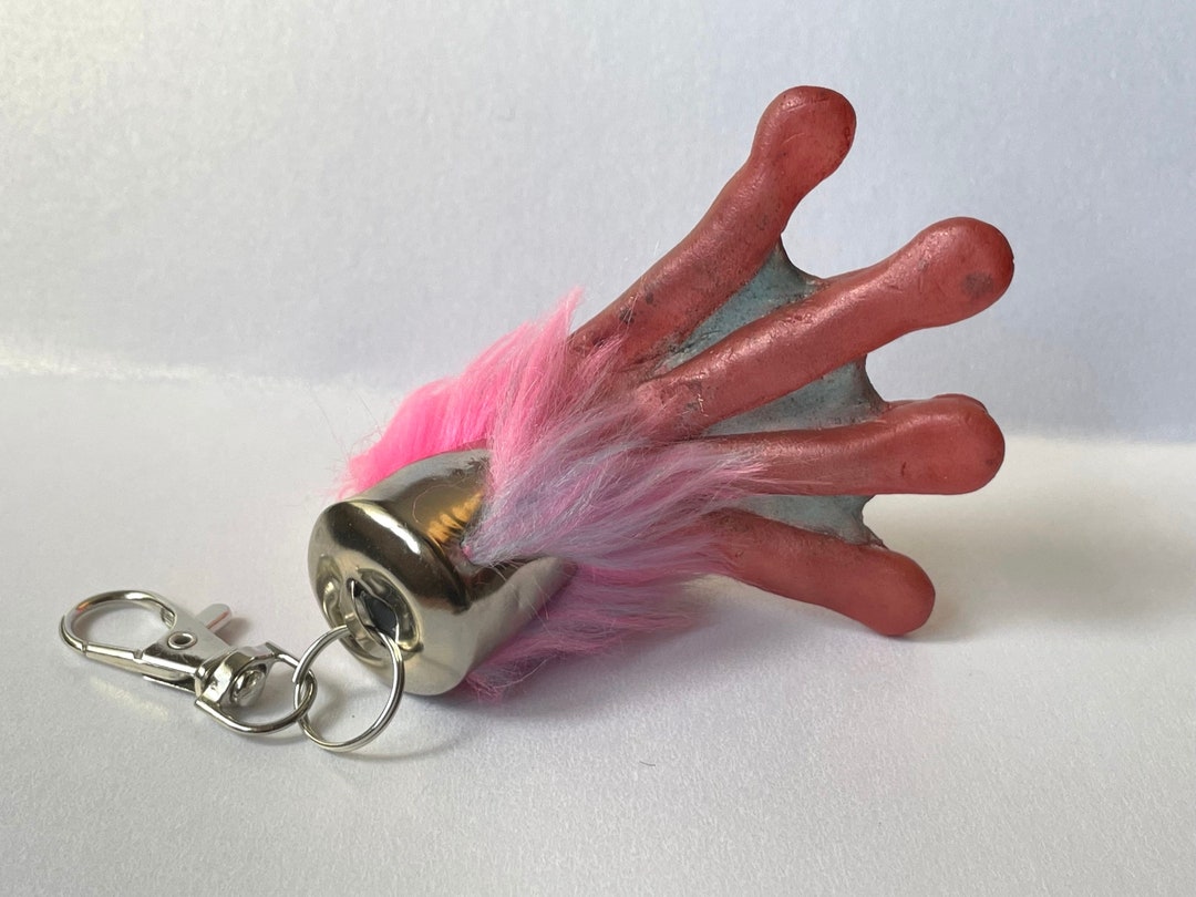 Loveland Frogman Foot Keychain: Fuzzy Cryptid Lucky Charm - Etsy