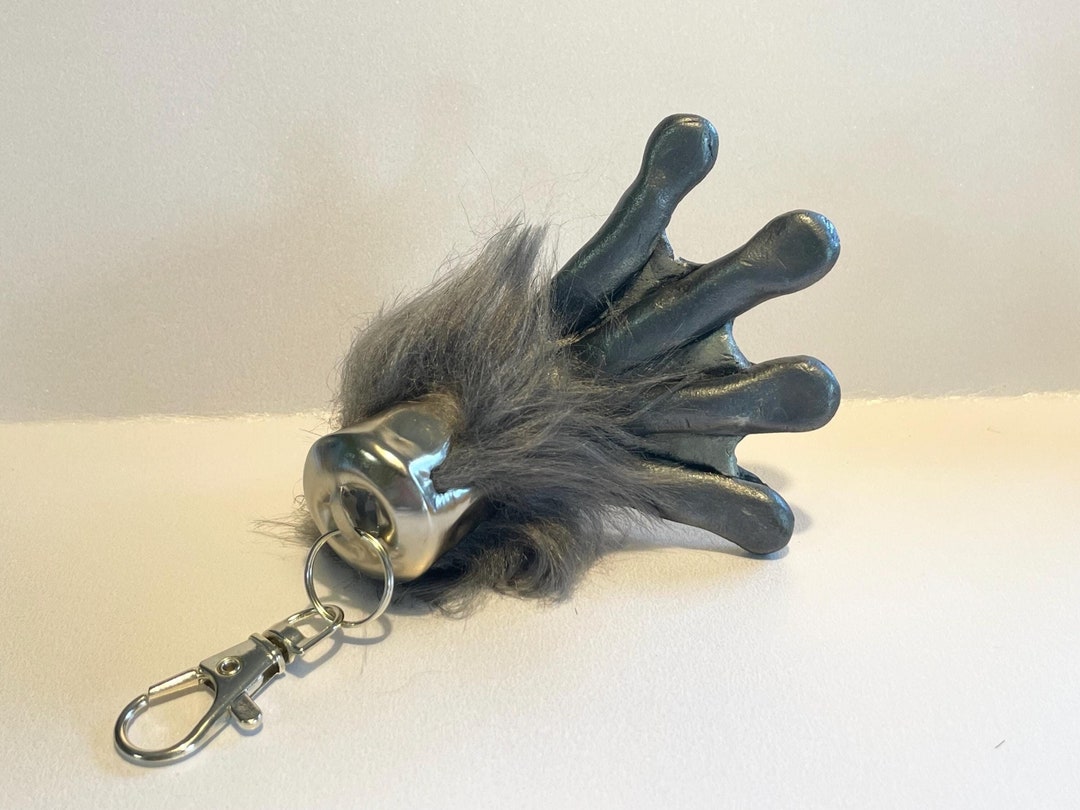 Loveland Frogman Foot Keychain: Fuzzy Cryptid Lucky Charm - Etsy