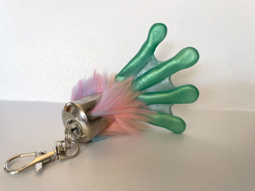 Loveland Frogman Foot Keychain: Fuzzy Cryptid Lucky Charm - Etsy