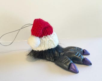 Chupacabra Christmas Tree Ornament Holiday Decoration Lucky Foot Fuzzy ...
