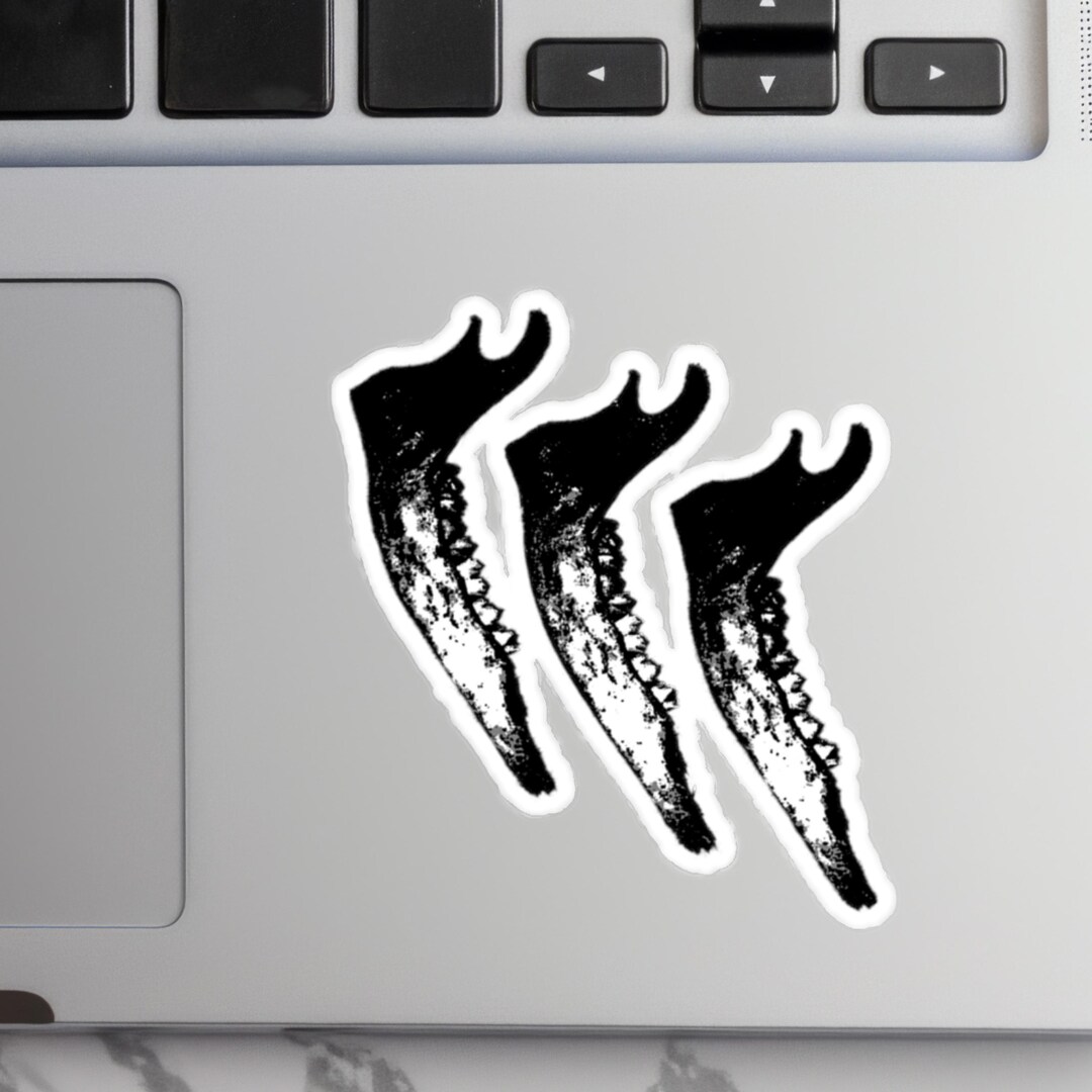 Alternative Sticker, Jaw Bone Black and White Graphic, Emo Opium, Kiss ...