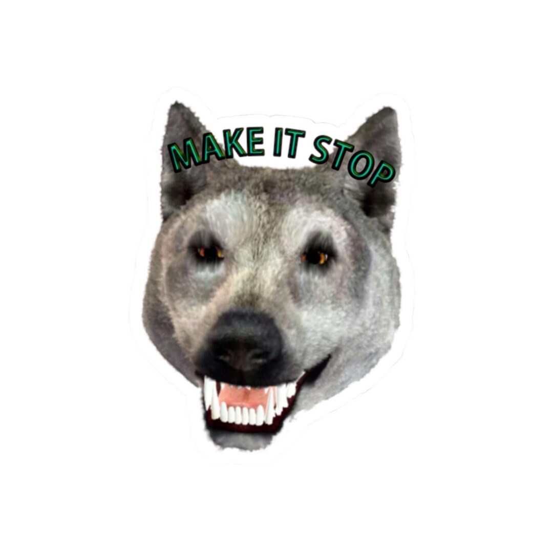Wolf Alpha Sticker Make It Stop - Etsy