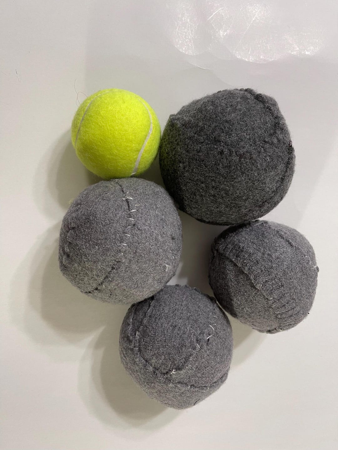 Medium Felted Wool Laundry Dryer Ball Sets of 4 Upcycled Wool Sweater ...