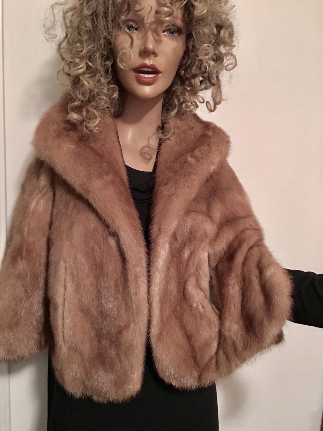 Vintage Mink Fur Belero Mink Stole Very Good Condition Made in 70s ? - Etsy