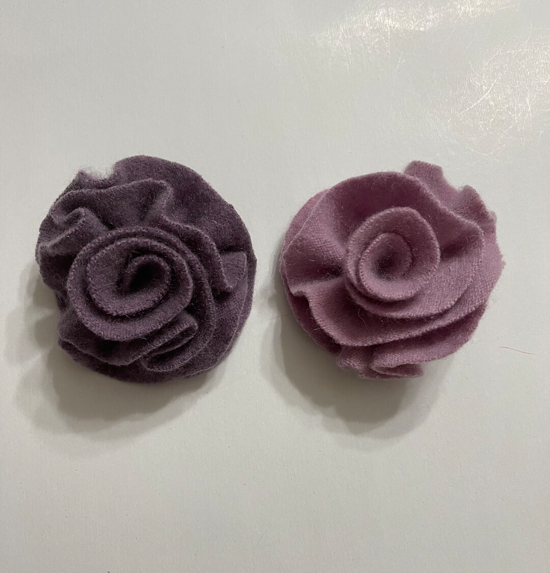 Lilac Toned Felted Cashmere Flower Brooch Accessory Brooch Upcycled ...