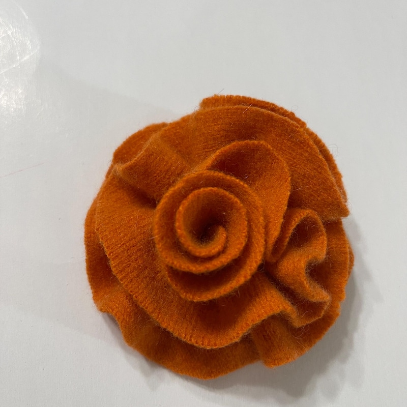 Material Flower Brooches - Etsy