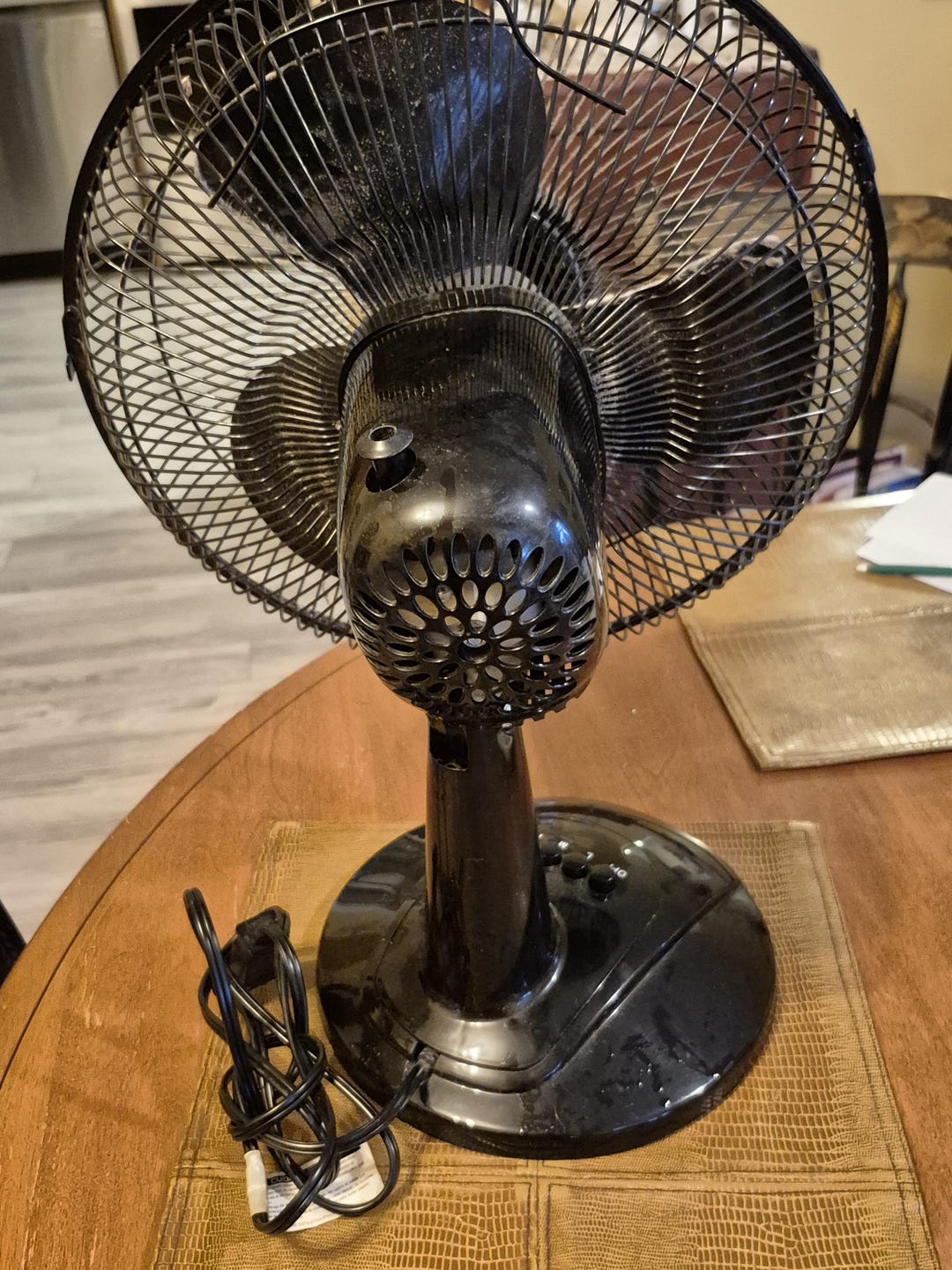 Intertek 12 Inch Three Speed Table Fan Tested Works Great Model ...